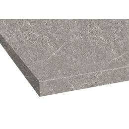 Arbeitsplatte Optifit, B:290cm H:3,8cm T:60cmmarmorfarben grau, Holzwerkstoff, K&uuml;che, Tischplatten, "Luzern", 38 mm stark, Tiefe 60 cm, gro&szlig;e Auswahl