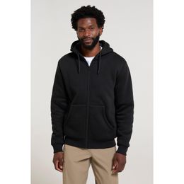 Mountain Warehouse - "Dalton" Hoodie mit durchgehendem Rei&szlig;verschluss mit Borg gef&uuml;ttert f&uuml;r Herren (Schwarz)