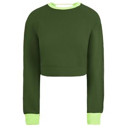 Puma x Rihanna Fenty Damen Schn&uuml;rung Gr&uuml;nes Sweatshirt