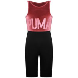 Puma Aktiver Damen Jumpsuit Schwarz/Burgunder