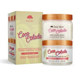 Tree Hut Exfoliante + Manteca Corporal Coco Colada Estuche 2 pz