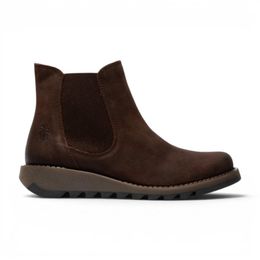 Fly London Womens Braune Chelsea Wildleder-Kn&ouml;chelstiefel &ndash; SALV195