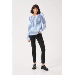 Kaffe Strickpullover Regular fit blue white