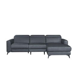 U.N.O uno Ecksofa mit Relaxfunktion Taku blau Ma&szlig;e (cm): B: 268 H: 81 T: 169.0 Sofas > Sofas nach Material > Ledersofas &raquo; Sofa DE