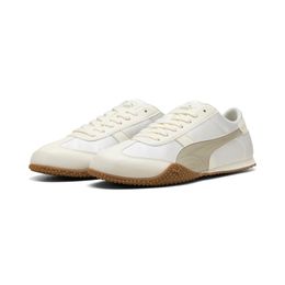 Puma Damen Sneaker "BELLA UT FC", Gr. 36warm wei&szlig;, pebble gray, Textil, mehrfarbig, Schuhe, f&uuml;r Alltag, mit Schn&uuml;rung, Laufsohle aus Gummi mit