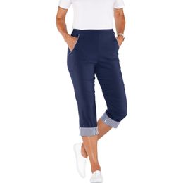 CR&Eacute;ATION L Damen Caprihose in Schlupfform marine Gr&ouml;&szlig;e 50