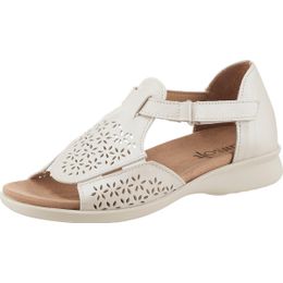 Damen Sandale mit elastischem Vorderfu&szlig;bereich ecru, Gr&ouml;&szlig;e 38