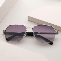 Holzkern Sonnenbrille The Professor (Walnuss/Antiksilber)