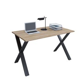Vcm Schreibtisch, 160 x 80 cm, Computertisch mit Metallgestell, B&uuml;rotisch f&uuml;r Homeoffice und Arbeitszimmer - Lona X