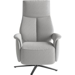 Sit & More TV-Sessel SIT & MORE, B:75cm H:110cm T:85cm, grau, 98% Polyester 2% Polyamid, Sessel, "TV Lazy", mit Herz-Waage-Positon und 3 Motoren