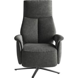 Sit & More TV-Sessel SIT & MORE, B:75cm H:117cm T:85cm, grau, 100% Polyester, Sessel, "TV Lazy", zur Auswahl mit Herz-Waage-Position