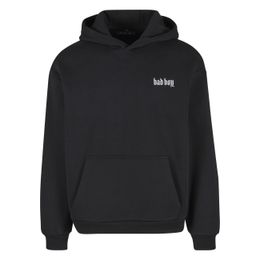 MisterTee Herren Kapuzenpullover "MisterTee Bad Boy EMB Fluffy Hoody"schwarz, Gr. L, mehrfarbig, 70% Baumwolle, 30% Polyester, Pullover