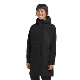 Jack Wolfskin Damen Outdoorjacke "TERRAVIEW 2L COAT W"schwarz, Gr. XXL, Obermaterial: 100% POLYESTER. Futter: 100% POLYESTER, Jacken, Regenmantel,