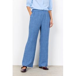 soyaconcept Damen Schlupfhose "SC-CHARISSA 3-C", blau, Gr. L, unifarben, Web, Obermaterial: 100% Polyester, Hosen, aus Polyester, langer Schnitt,