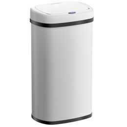 Monzana Sensor M&uuml;lleimer Edelstahl Wei&szlig;/Creme 58L