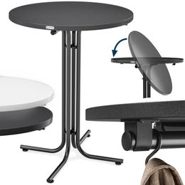 Casaria Stehtisch Grau &Oslash;70x110cm klappbar Outdoor h&ouml;henverstellbar bis 100kg