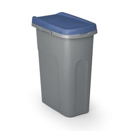 Casaria M&uuml;lleimer Grau/Blau Kunststoff 25L