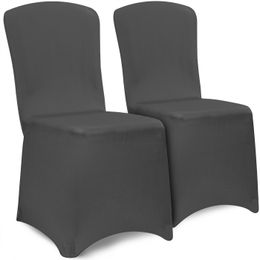 Detex Stuhlhussen 2er-Set Anthrazit