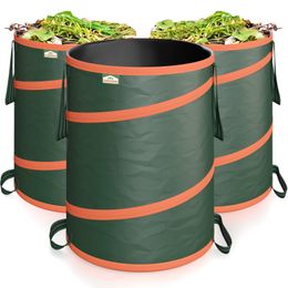 Gardebruk Popup Gartenabfallsack 3er-Set Gr&uuml;n je 85 Liter