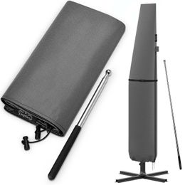 Kingsleeve Abdeckung Sonnenschirm/Ampelschirm Anthrazit &Oslash;350cm