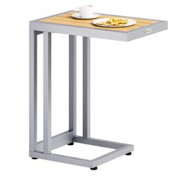 Casaria Beistelltisch Natur WPC 65,5x50x40cm