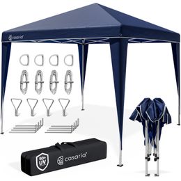 Casaria Faltpavillon 3x3m Pop-Up Dunkelblau Schnellaufbau UV-Schutz 50+ wasserdicht stabil