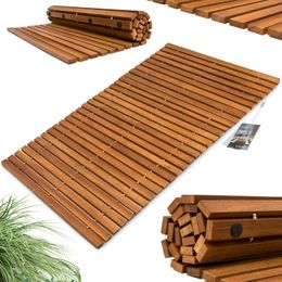 Casaria Badematte 76x50cm Akazie FSC -zertifiziert