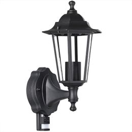Monzana Wandleuchte mit Bewegungsmelder Anthrazit Aluminium IP44 einstellbar