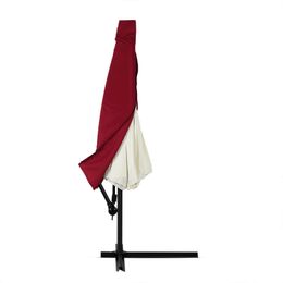 Deuba Abdeckung Ampelschirm Sonnenschirm Rot 3m