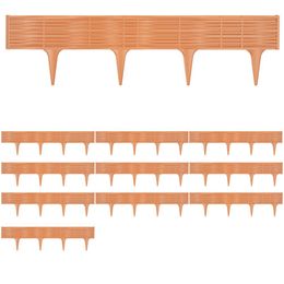 Deuba Beeteinfassung 2er-Set Terrakotta 7,8m