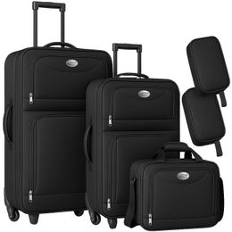 Monzana Koffer Set 5-tlg Schwarz