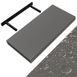 Casaria Wandregal Schweberegal 50cm Grau + Halterung