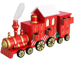 Spielwerk Adventskalender Lokomotive Rot