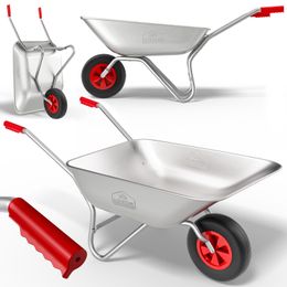 Gardebruk Schubkarre verzinkt 100kg Tragkraft 80L Luftreifen &Oslash;32cm