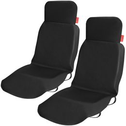 Kingsleeve Autositzbezug 2er-Set Schwarz 160x66cm Vordersitz