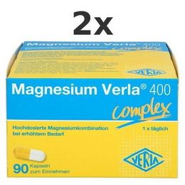 Verla-Pharm Arzneimittel GmbH & Co. KG 2x Magnesium Verla 400 Kapseln 90 St