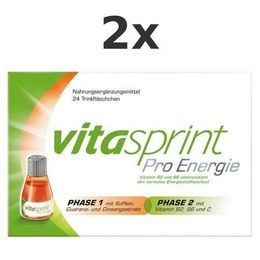 2x Vitasprint Pro Energie Trinkfl&auml;schchen 24 St