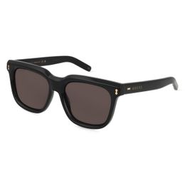 Gucci GG1523S | Unisex-Sonnenbrille | Fassung: Vollrand, Quadratisch, Acetat, Schwarz | Glasfarbe: Grau