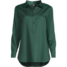 LANDS' END Schlupfbluse aus TENCEL, Damen,  Gr&uuml;n, Kunstseide/Lyocell (Viskose), by Lands' End