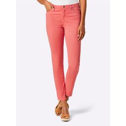 CREATION L PREMIUM Wit Damen 5-Pocket-Jeans, koralle, Gr&ouml;&szlig;e 18