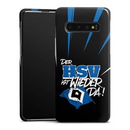 DeinDesign Galaxy S10 Handy Premium Case Smartphone Handyh&uuml;lle Schutzh&uuml;lle gl&auml;nzend Ascent Hamburger Sv Hsv Premium Case