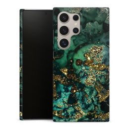 DeinDesign Galaxy S24 Ultra Handy Premium Case Smartphone Handyh&uuml;lle Schutzh&uuml;lle gl&auml;nzend Muster Glitzer Marble Premium Case