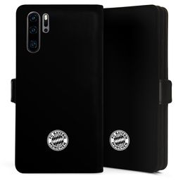 DeinDesign Huawei P30 Pro Handy Klapph&uuml;lle Handyh&uuml;lle aus Kunst Leder schwarz Flip Case Official Licensed Product Fcb Fc Bayern M&uuml;nchen Sideflip mit langer 