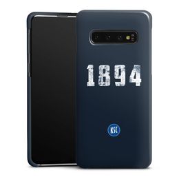 DeinDesign Galaxy S10 Handy Premium Case Smartphone Handyh&uuml;lle Schutzh&uuml;lle gl&auml;nzend Karlsruher Sc Ksc Bundesliga Premium Case