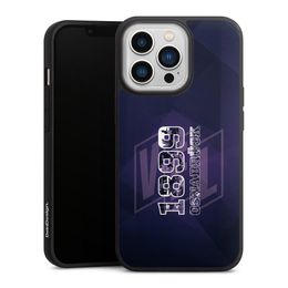 DeinDesign iPhone 13 Pro Handy Premium Silikon H&uuml;lle Handyh&uuml;lle schwarz Case Vfl Osnabr&uuml;ck Sports Official Licensed Product Silikon Premium Case
