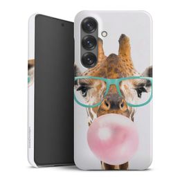 DeinDesign Galaxy S25 Handy Premium Case Smartphone Handyh&uuml;lle Schutzh&uuml;lle matt Giraffe Animals Glasses Premium Case