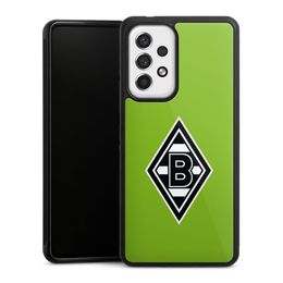 DeinDesign Galaxy A53 5G Handy Gallery Case Handyh&uuml;lle 9H Geh&auml;rtetes Glas R&uuml;ckseite H&uuml;lle Borussia M&ouml;nchengladbach Soccer Gladbach Gallery Case