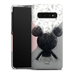 DeinDesign Galaxy S10 Handy Premium Case Smartphone Handyh&uuml;lle Schutzh&uuml;lle gl&auml;nzend Marble Disney Mickey Mouse Premium Case