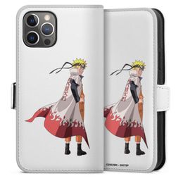DeinDesign iPhone 12 Pro Handy Klapph&uuml;lle Handyh&uuml;lle aus Kunst Leder wei&szlig; Flip Case Sensei Naruto Shippuden Hokage Sideflip mit Lasche