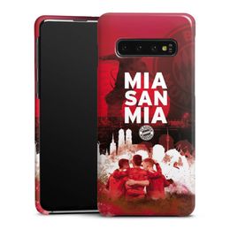 DeinDesign Galaxy S10 Handy Premium Case Smartphone Handyh&uuml;lle Schutzh&uuml;lle gl&auml;nzend Mia San Mia Fcb Fc Bayern M&uuml;nchen Premium Case